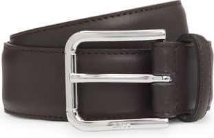 BOSS Hommes Navya-St Sz35 Ceinture en cuir italien avec boucle &agrave; ardillon et logo grav&eacute;