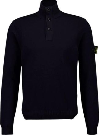 Stone Island Homme, Pulls, Bleu, Taille: XL Col roul&eacute;s