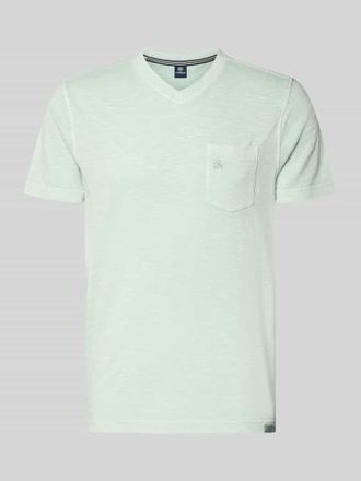 Lerros Regular Fit T-Shirt mit V-Ausschnitt