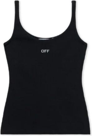 Off-white Femme, Tops, Noir, Taille: 38 FR Hauts sans manches