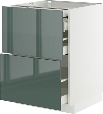 IKEA METOD / MAXIMERA Unterschr auszb Arbeitsfl/3 Schubl