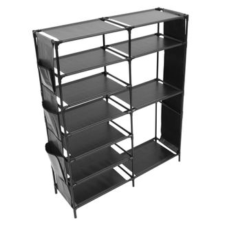 Amosfun Mehrschichtiger Schuhregal Für Haushalt Schuhregal Für Veranda Für Schlafzimmer Mehrschichtiger Schuhständer Schuhorganizer Aus Hochwertigem Pp Eisen 