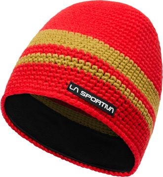 La Sportiva Zephir Beanie (DE/NL/SE/PL, Alphanumerisch, S, M, Savana/Mountain Red)