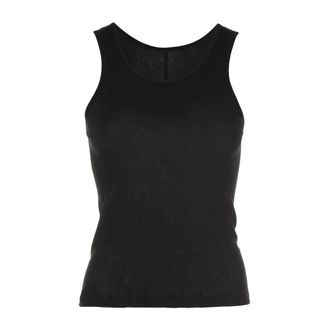 Wardrobe.NYC Schwarzes Baumwoll-Rippentanktop - - Tops - Damen - Schwarzk - S