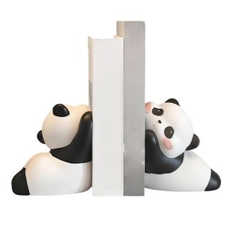 Generic Panda-B&uuml;cherenden: Niedlicher Regalhalter, dekorativer Leseorganisator, Schreibtisch- mit Tiermotiv | Home Office Bibliothek Dekoration f&uuml;r B&uuml;cher, Ro