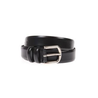 Daniele Alessandrini Leder G&uuml;rtel - Raffiniertes Design - - Accessories - Herren - Schwarzk - 105 CM