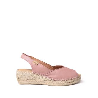 Toni Pons Keil-Espadrille aus Leder für Damen - BERNIA-P - Pale, 36 EU