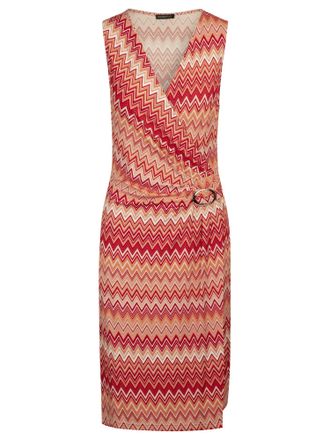 Apart Fashion Damen Jerseykleid Kleid, rot-Multicolor, Normal