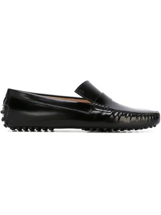 Tod's Loafer mit asymmetrischer Lasche - Schwarz