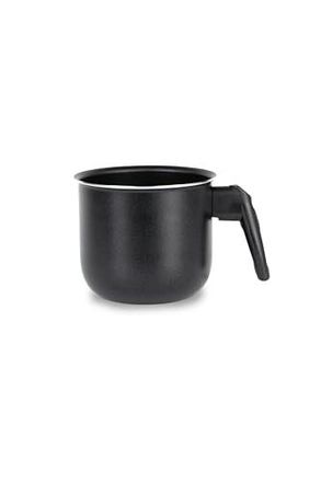 Zanetti Bouilloire en aluminium, ligne Jumbo, Casserole &agrave; lait diam&egrave;tre 12 cm, poign&eacute;e ergonomique, couleur noire, fabriqu&eacute;e en Italie