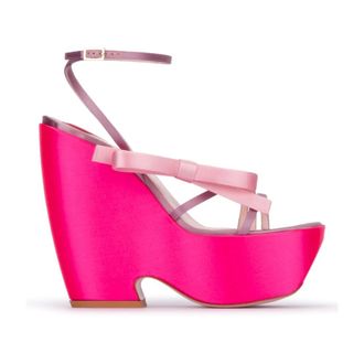 Roger Vivier Femme, Chaussures, Rose, Taille: 40 EU Choc Bow Sandale 100mm