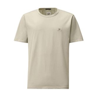 C.P. Company Gek&auml;mmte Baumwolle Logo T-shirt Wei&szlig; - - Tops - Herren - Wei&szlig; - 2XL