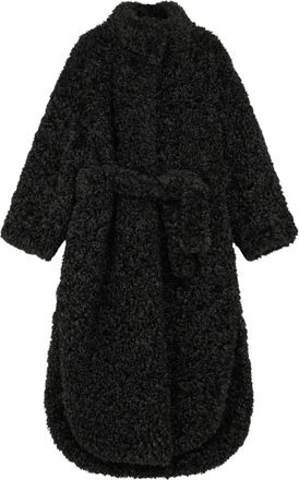 Frankie Shop Femme, Manteaux, Noir, Taille: 36 FR Ravello Manteau Peignoir en Fausse Peau de Mouton