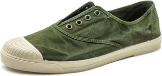 Natural World Eco - 3102E Mens Trainers - Organic Cotton Canvas Shoes - 100% EcoFriendly - Green Color