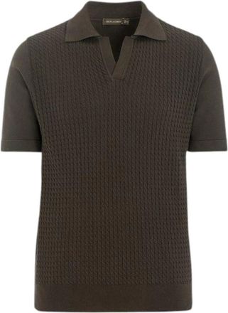 Oscar Jacobson Homme, Tops, Brun, Taille: XL Alf Bomuld Polo Skjorte