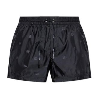 Dolce & Gabbana Short Jacquard Badeshorts - - Swimwear - Herren - Schwarzk - 2XL