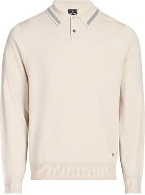 Paul Smith Pull col polo en laine m&eacute;rinos
