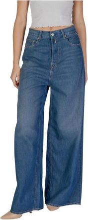 Replay Femme, Jeans, Bleu, Taille: W27 L30 Jeans Wide Leg Style Denim