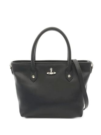 Vivienne Westwood 2020s Tote Bag aus Leder - Schwarz
