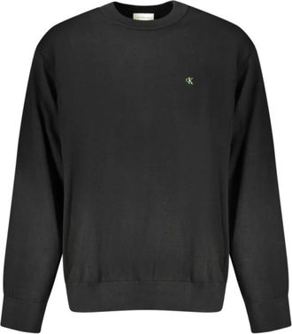 Calvin Klein Homme, Sweatshirts et sweats &agrave; capuche, Noir, Taille: XL LS EZ Cotton Crewnk Sweater