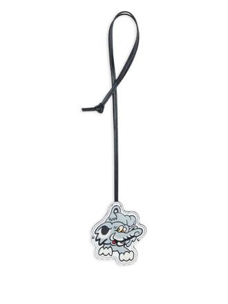 Kenzo Kenzo Verdy Market stamp leather keyring - Grau