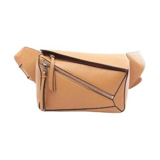 Loewe Pre-owned Cuir sacs-bandouliere - unisex - Pre-owned - Beige - Taille: ONE Size