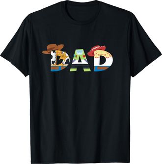 Pixar Disney and Pixars Toy Story Dad Fathers Day Birthday Vater T-Shirt