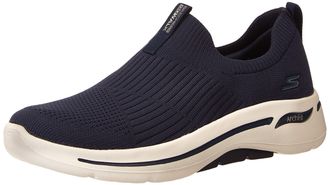 Skechers Damen Go Walk Arch Fit Iconic Sneaker, Navy Textile Trim, 42 EU