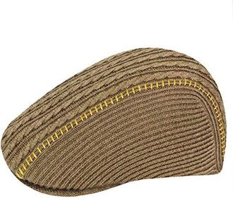 Kangol Casquette Mix Cable 507 Homme - Gavroche avec Visiere Hiver Automne-Hiver - S (54-55 cm) Beige
