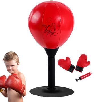 Generico Boxsack mit Fitness-Ausr&uuml;stung, schnelle Reaktion, Boxtraining f&uuml;r den Schreibtisch, f&uuml;r M&auml;nner, Frauen, Anf&auml;nger, Jugendliche, Sportfans, Fitnessstud