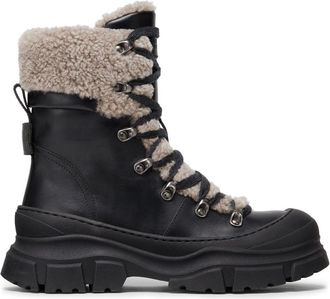 Brunello Cucinelli Stiefeletten mit Kontrasteinsatz - Schwarz