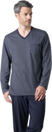 Eminence Pyjama Long Homme Business- Jersey 100% Coton Longue Dur&eacute;e - T-Shirt Manches Longues Col V + Pantalon 2 Poches - Label Oeko-TEX Standard 100