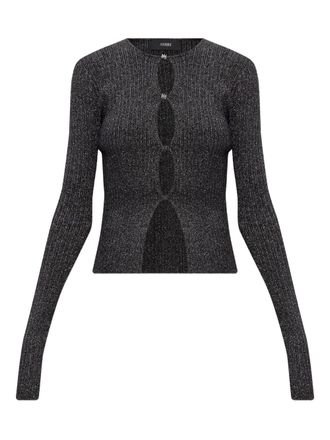 Amiri Cardigan mit Cut-Outs - Grau