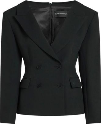 Karl Lagerfeld Blazer &Eacute;paules Larges Studio - Femme - Vestes - Noir - Taille: 38 FR