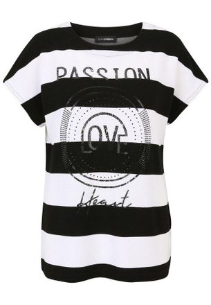 Doris Streich Print-Shirt (1-tlg) mit Strass-Steinchen