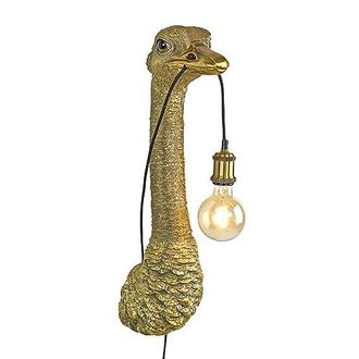 Werner Voß Voss Franz Josef Applique murale en forme dautruche Doré