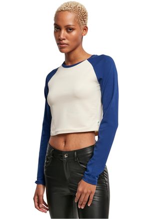 Urban Classics Damen T-Shirt Whitesand/Spaceblue S