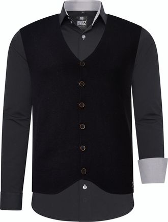 Rusty Neal Hemd mit Weste 2-teilig