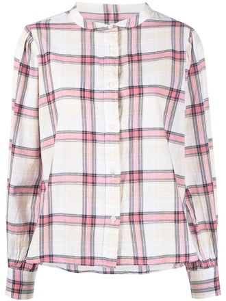 Woolrich chemise en coton &agrave; carreaux - Blanc
