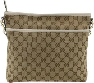 Gucci Sac bandouli&egrave;re en cuir Pre-owned - Femme - Pre-owned - Brun - Taille: ONE Size