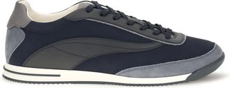 Brunello Cucinelli Baskets en Daim &agrave; Lacets - Homme - Chaussures - Bleu - Taille: 41 EU