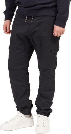 Indicode Herren Cargohose Jones Cargo Hose Freizeithose Chino Outdoorhose Stoffhose (Schwarz, XXL)