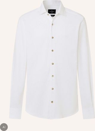 Hackett Freizeithemd Melange Jersey Pique weiss