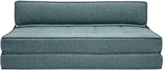 Miliboo Miliboo - 2-Sitzer-Schlafsofa graugr&uuml;ner Stoff katy