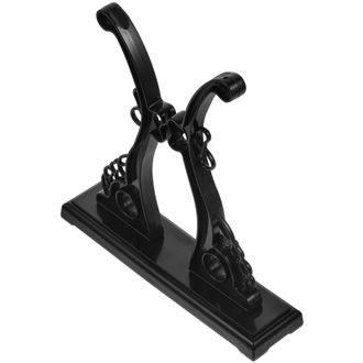 Valiclud Chinesischer Handfächer Display Ständer Rund Schwarz Eleganter Fan Display Rack mit Stabilem Sockel Dekorativer Tischständer für Zuhause Büro Vielseit