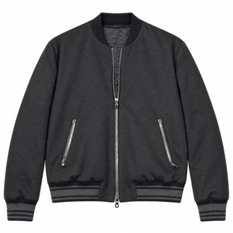 Dolce & Gabbana Cashmere Bomber Jacket - - Jackets - Herren - Schwarzk - XS