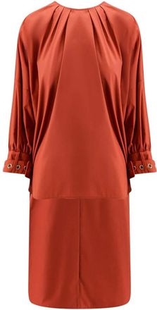 Max Mara Femme, Robes, Rouge, Taille: 40 FR Robe Rouge &agrave; Manches Courtes