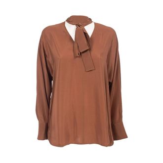 Max Mara Damen, Blusen & Hemden, Braun, MGr&ouml;&szlig;e