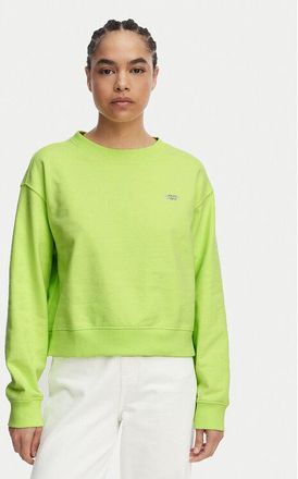 Tommy Jeans Sweatshirt Athleisure Metallic DW0DW22996 Hellgr&uuml;n Relaxed Fit