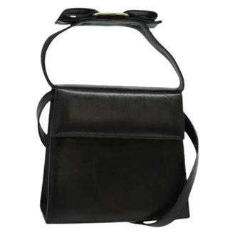 Ferragamo Pre-owned Cuir sacs-main - Femme - Pre-owned - Noir - Taille: ONE Size